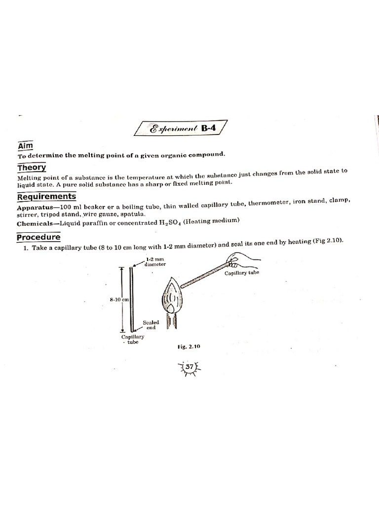 Melting and Boiling Point Experiment | PDF
