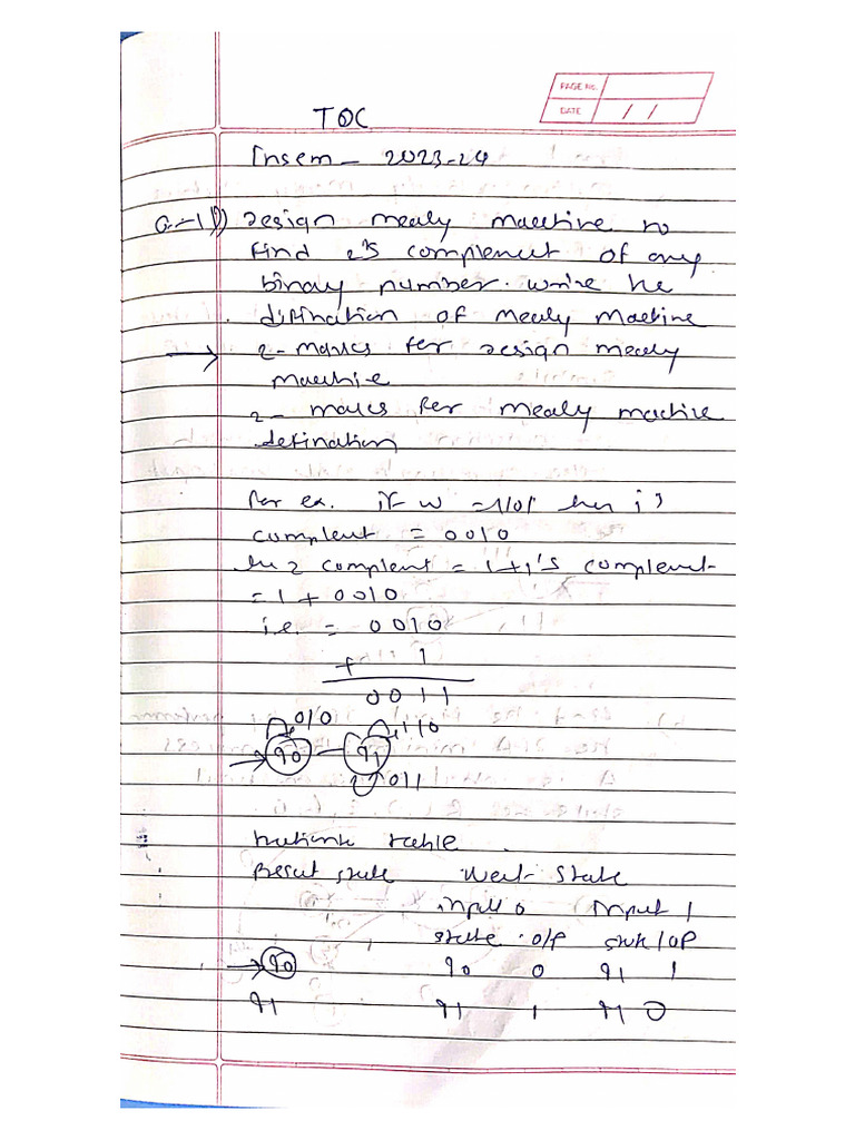 TOC Sep23 Soln | PDF