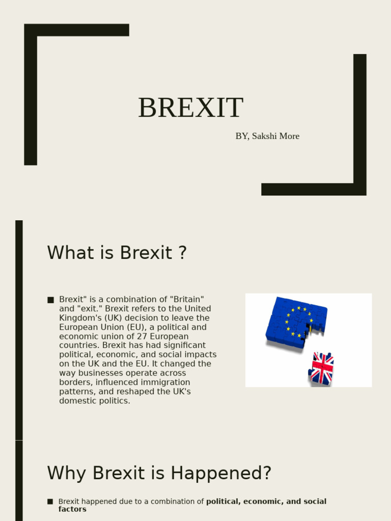 more's ppt | PDF | Brexit | European Union
