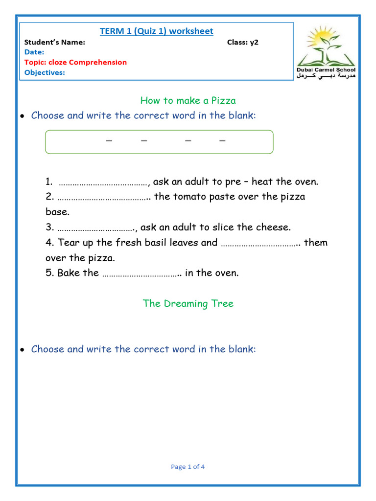 y2 Quiz practice worksheet (2) | PDF