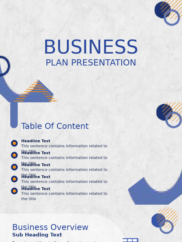 White and Blue Simple Business Plan Presentation | PDF | Cognition | Liberal Arts Education
