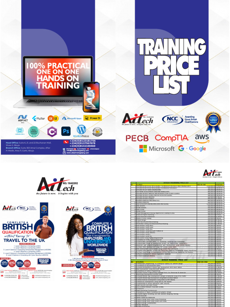 Aitech Price List 2024 | PDF | Web Development | Bootstrap (Front End Framework)