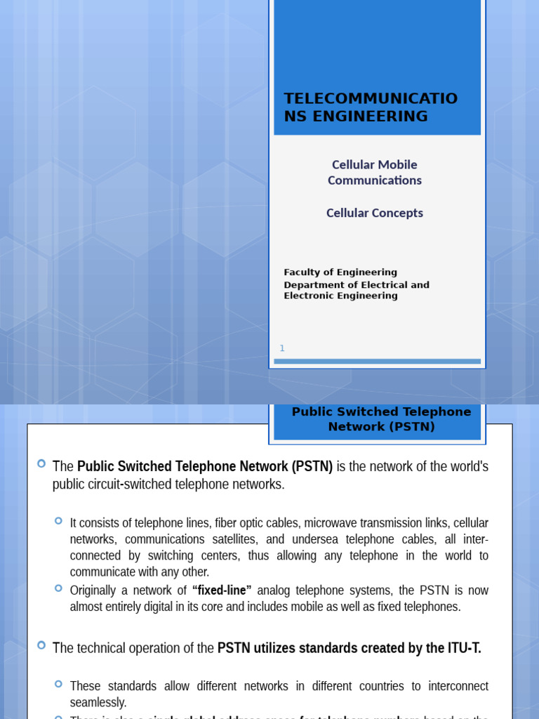 TE (FE) 03 Cellular Concepts | PDF | Cellular Network | Public Switched Telephone Network