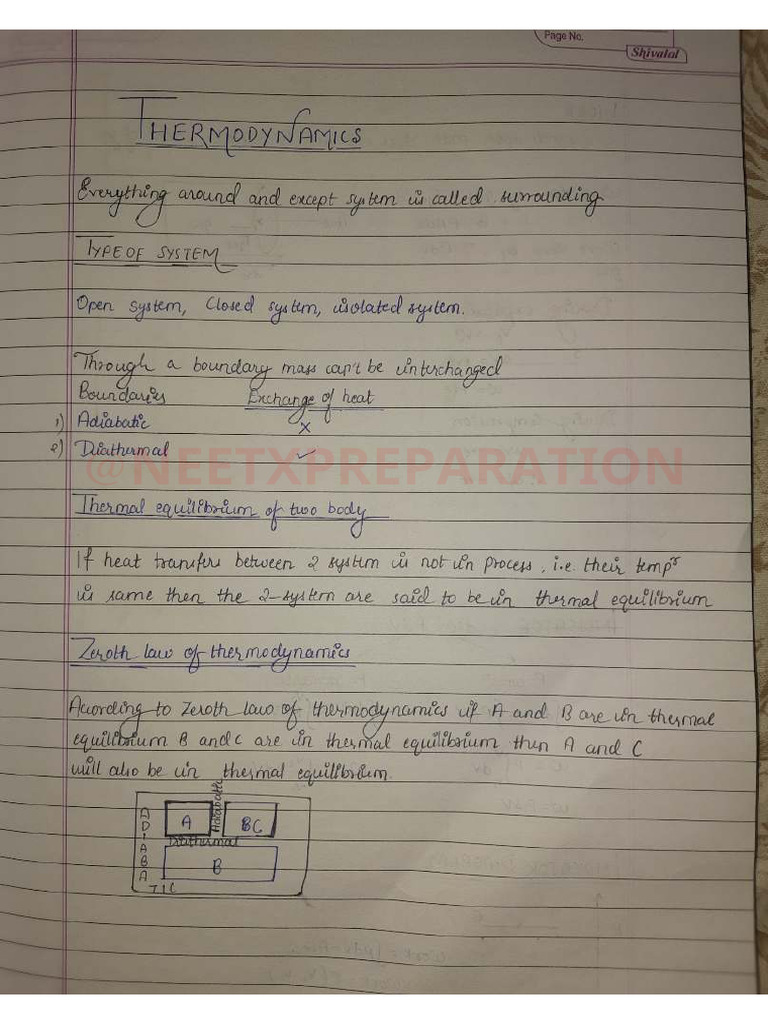 Thermodynamics & KTG-1 | PDF