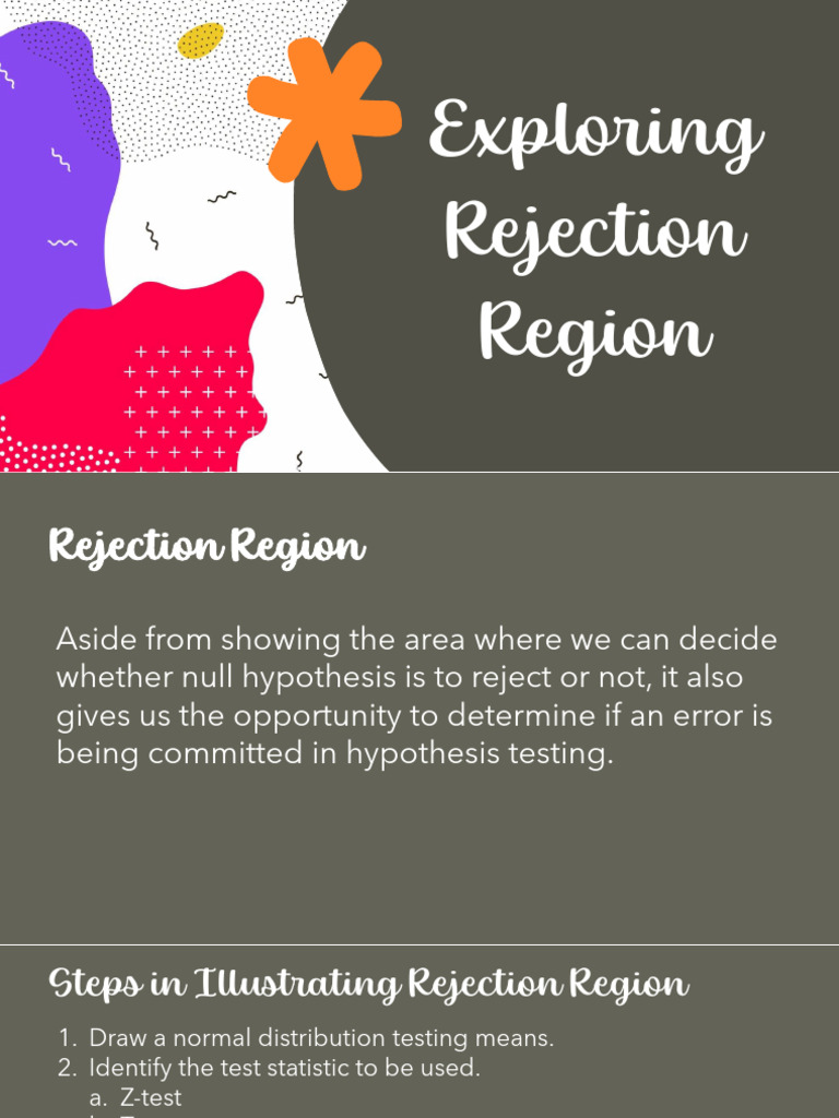 2.4 Exploring Rejection Region | PDF | Statistical Hypothesis Testing ...