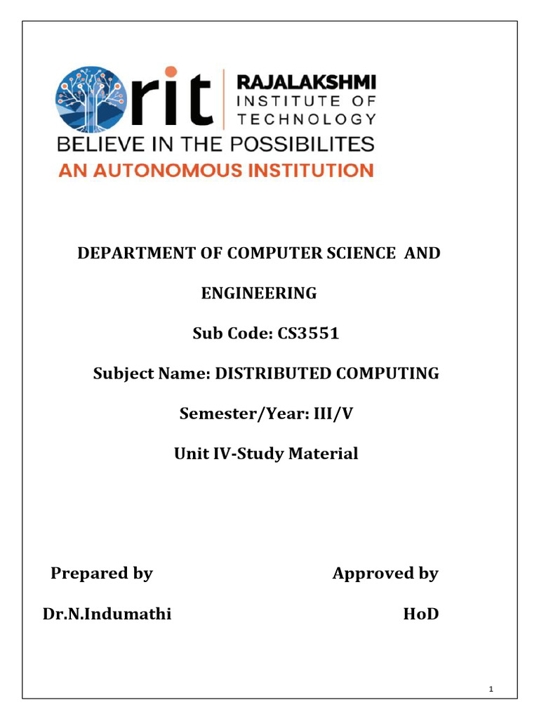 DC_Unit IV | PDF | Systems Engineering | Computing