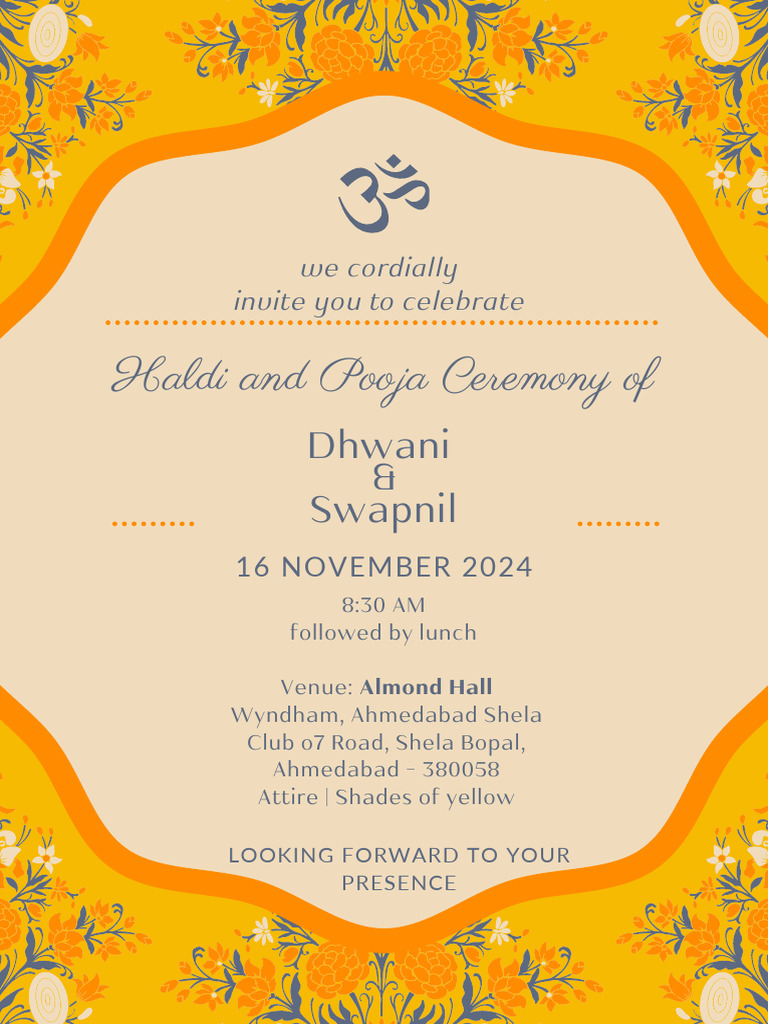 Haldi Invite 1 | PDF