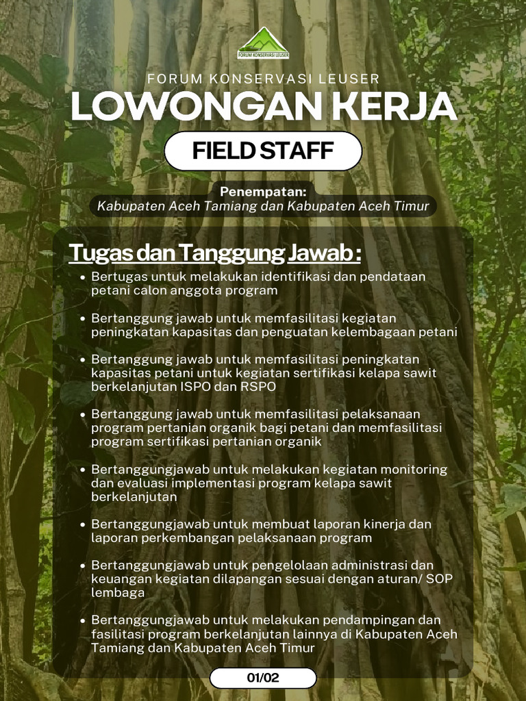 FKL - Lowong Kerja - Field Staff | PDF
