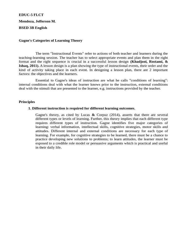 reporting JB | PDF | Learning | Cognition