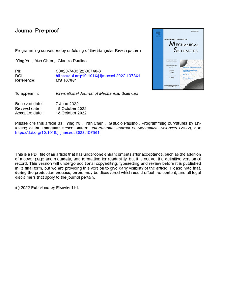 Yu - 2022 - Programming Curvatures by Unfolding of The Triangular Resch ...