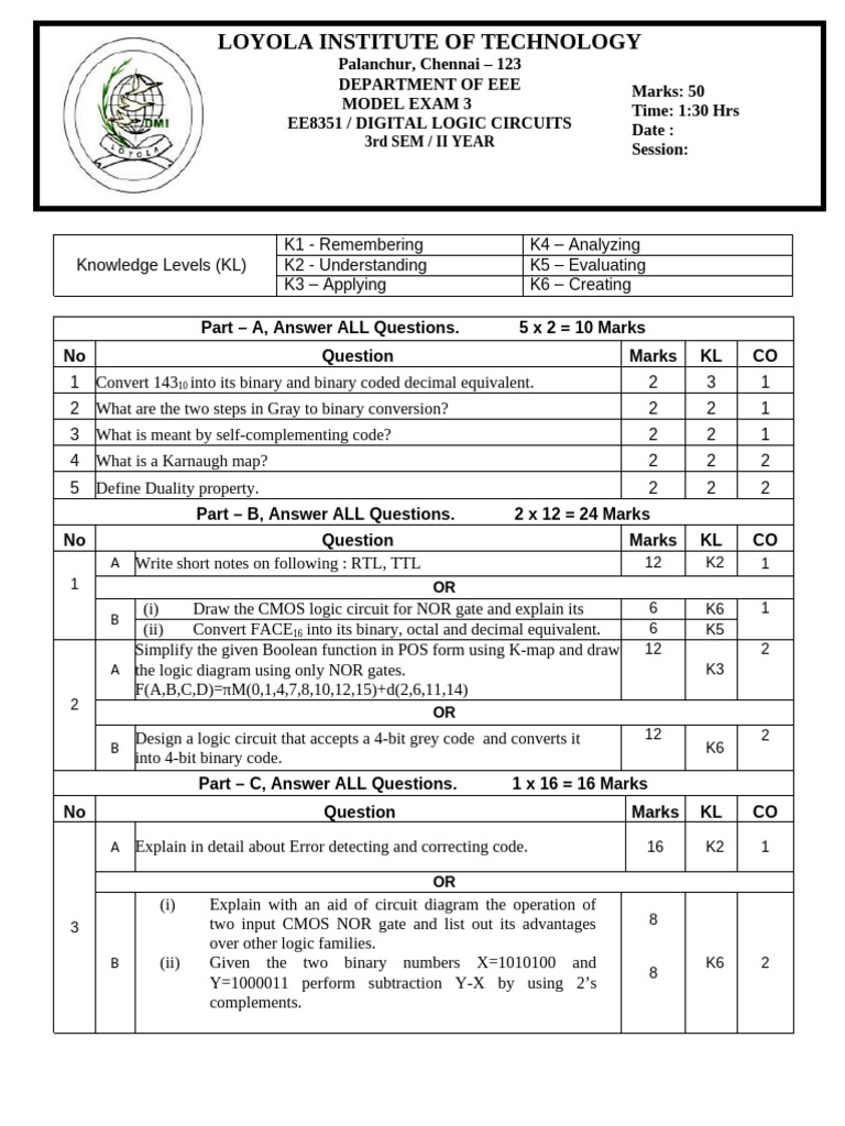 DLC MODELQP 3 | PDF | Logic Gate | Computer Engineering