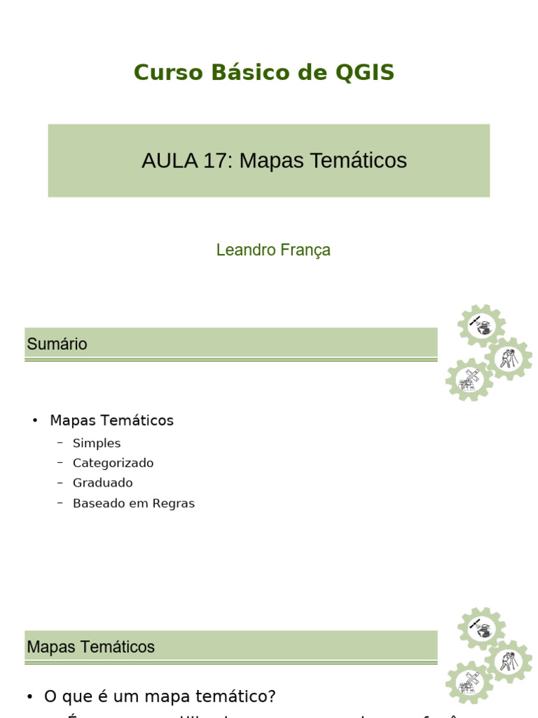AULA 17 - Mapas Temáticos | PDF