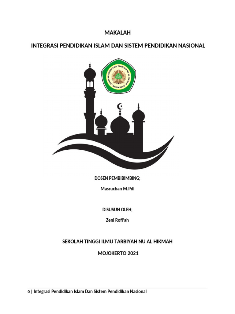 MAKALAH UAS ZENI ROFIAH (Integrasi Islam) | PDF | Karier & Perkembangan
