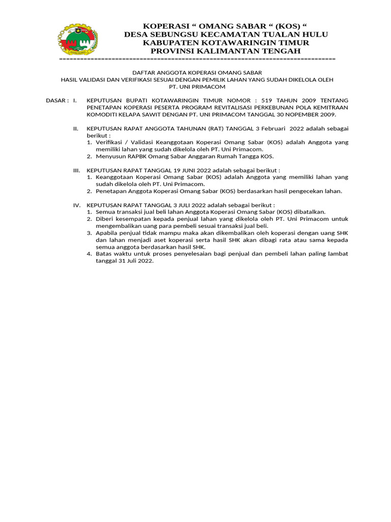 Validasi Data Anggota Kos | PDF | Pengelolaan Keuangan & Uang