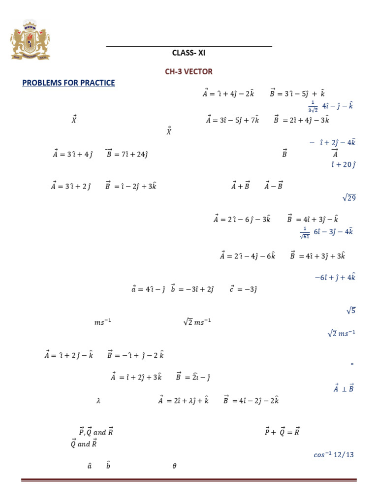 VECTOR 02 (1) | PDF | Euclidean Vector | Angle