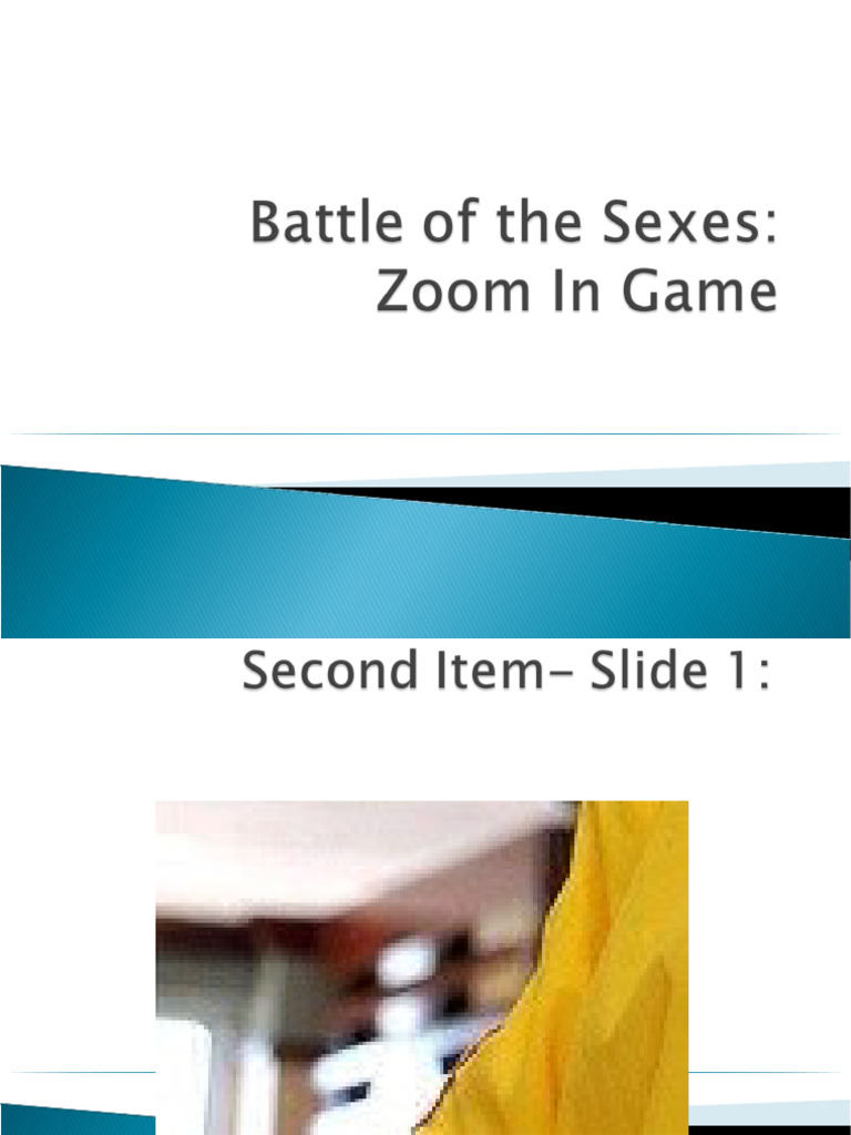 Zoom in Game | PDF