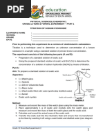 Physical Science Grade 12 Term 2 TITRATION Practical Manual | PDF ...
