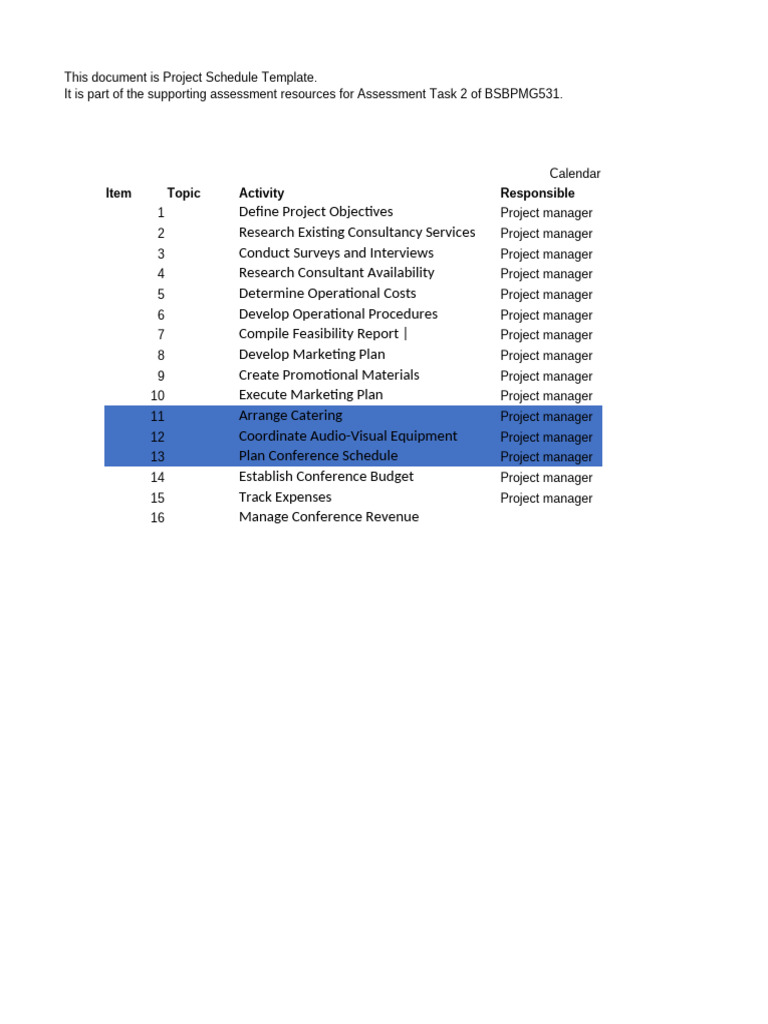 Updated Project Schedule Project 2 Copy-1 | PDF