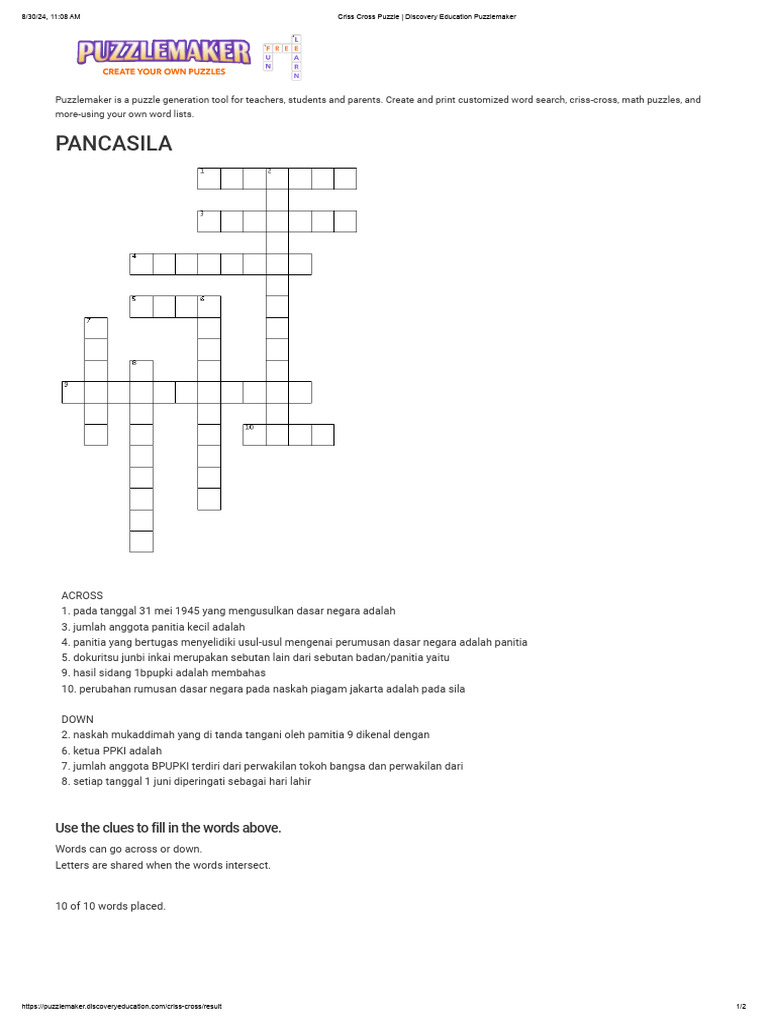 TTS Materi Pancasila Kelas 10 (Kurmer) | PDF | Dewasa Muda