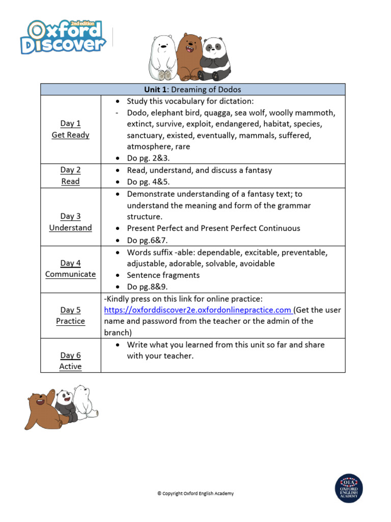 OD5 H.W. Week 1 | PDF | Foreign Language Studies | Home & Garden