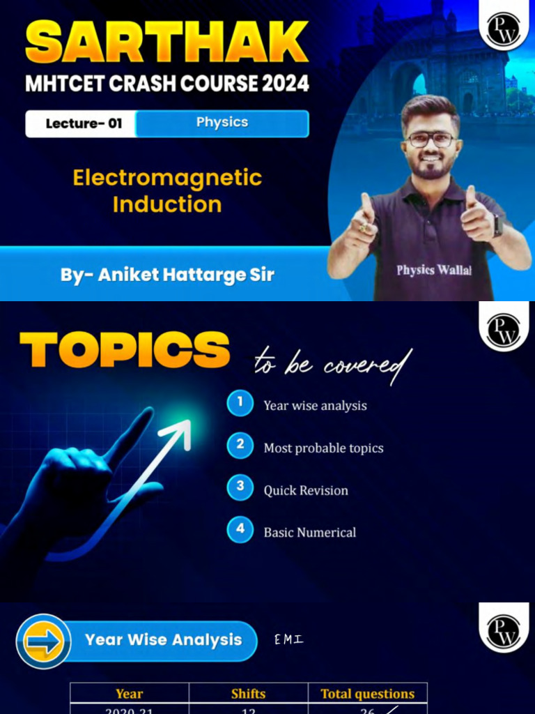 12.electromagnetic Induction 01 | PDF