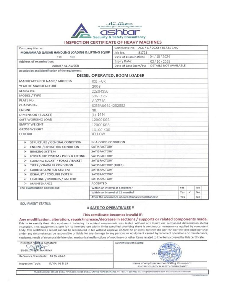 Safety Papers Mq 24 | PDF