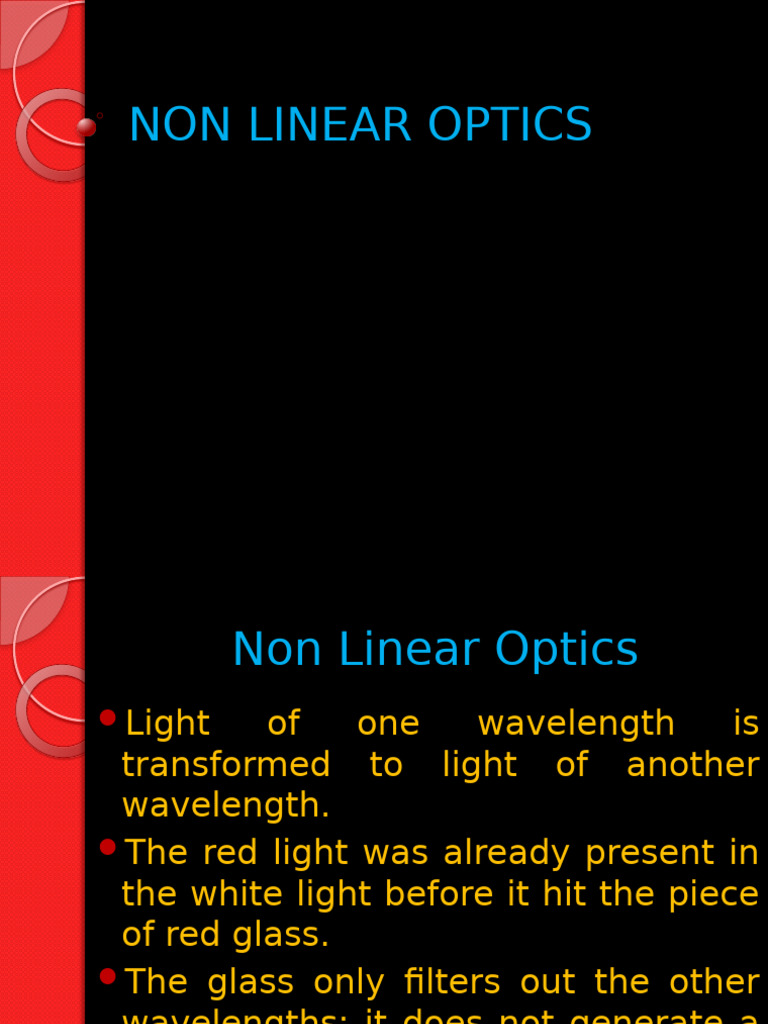 14 Non Linear Optics | PDF | Nonlinear Optics | Polarization (Waves)