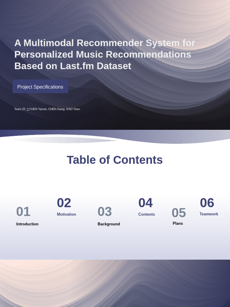 A Multimodal Recommender System For Personalized Music Recommendations | PDF | Information ...