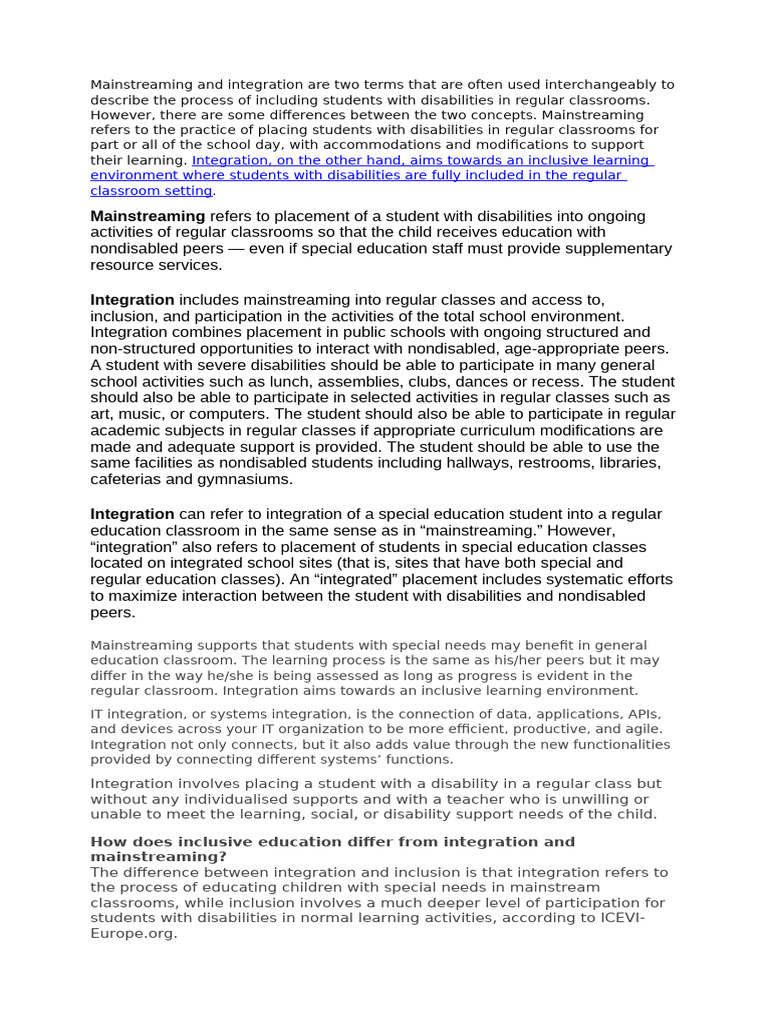 SPED Lesson | PDF | Inclusion (Education) | Special Education