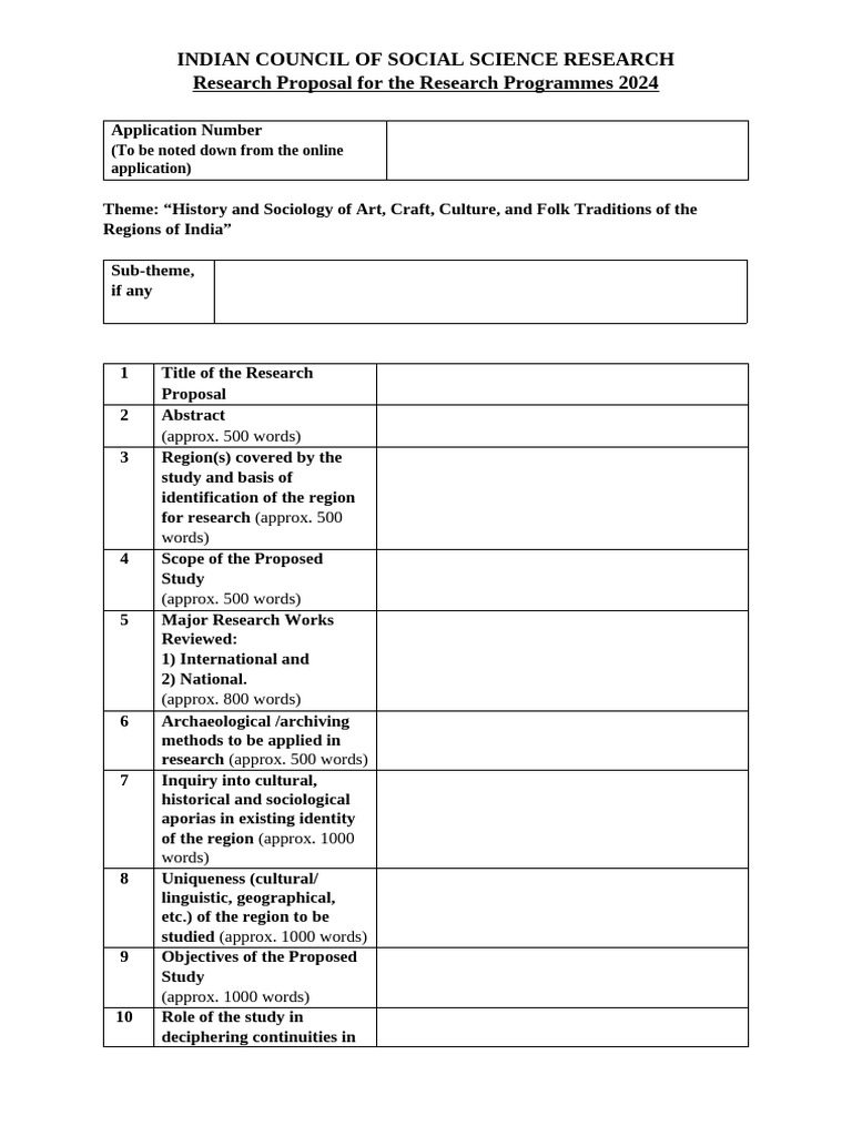 Format-For-Research-Proposal | PDF | Social Sciences | Methodology