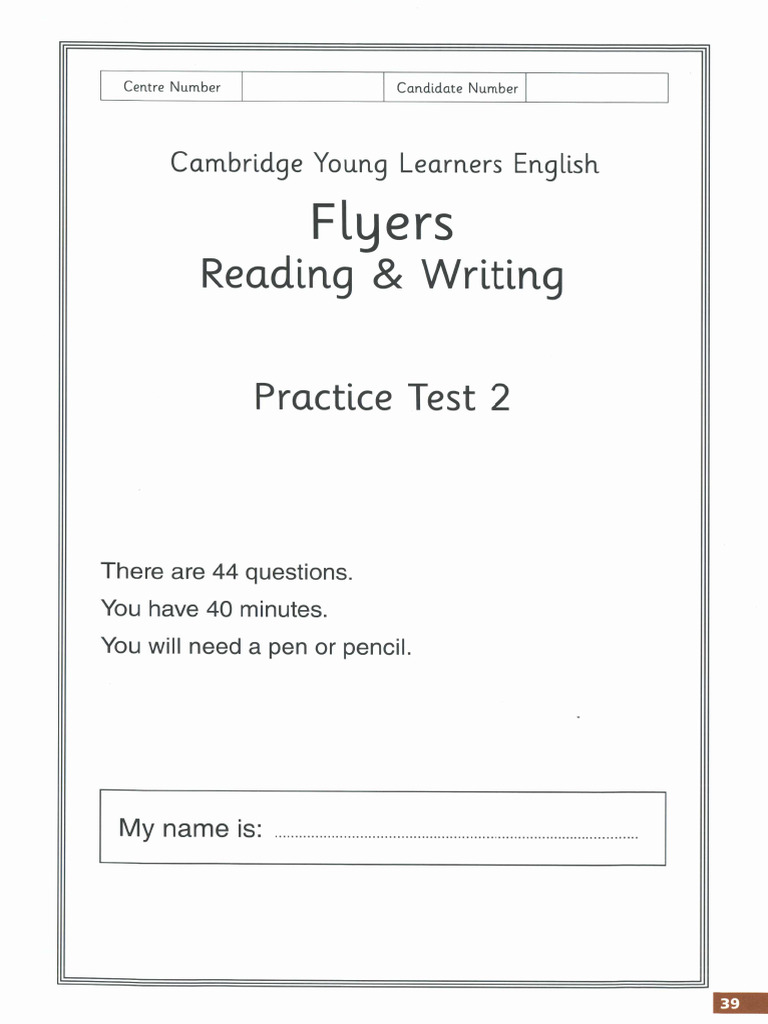 ES5 - Flyers RW #2 | PDF