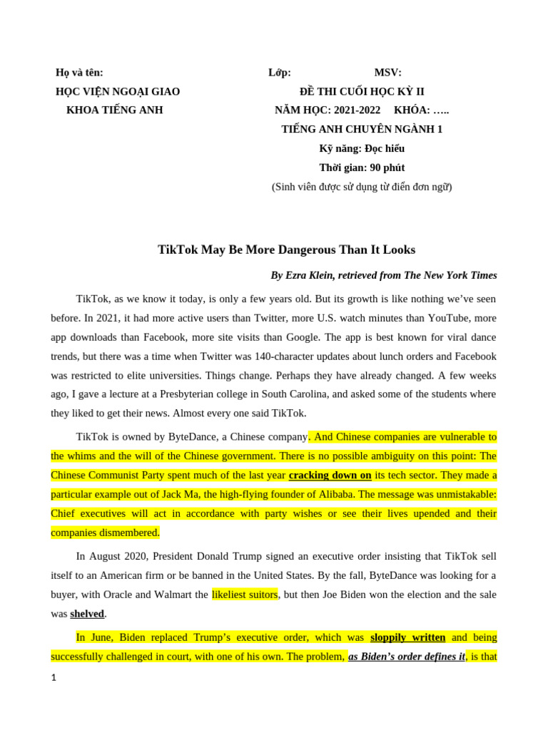 Final-Reading-TANG-1 | PDF | Censorship