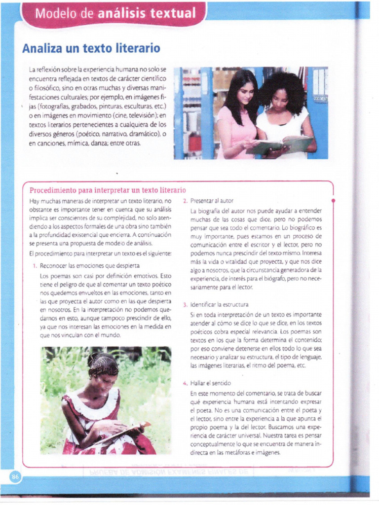 9 Análisis de Un Texto Literario | PDF