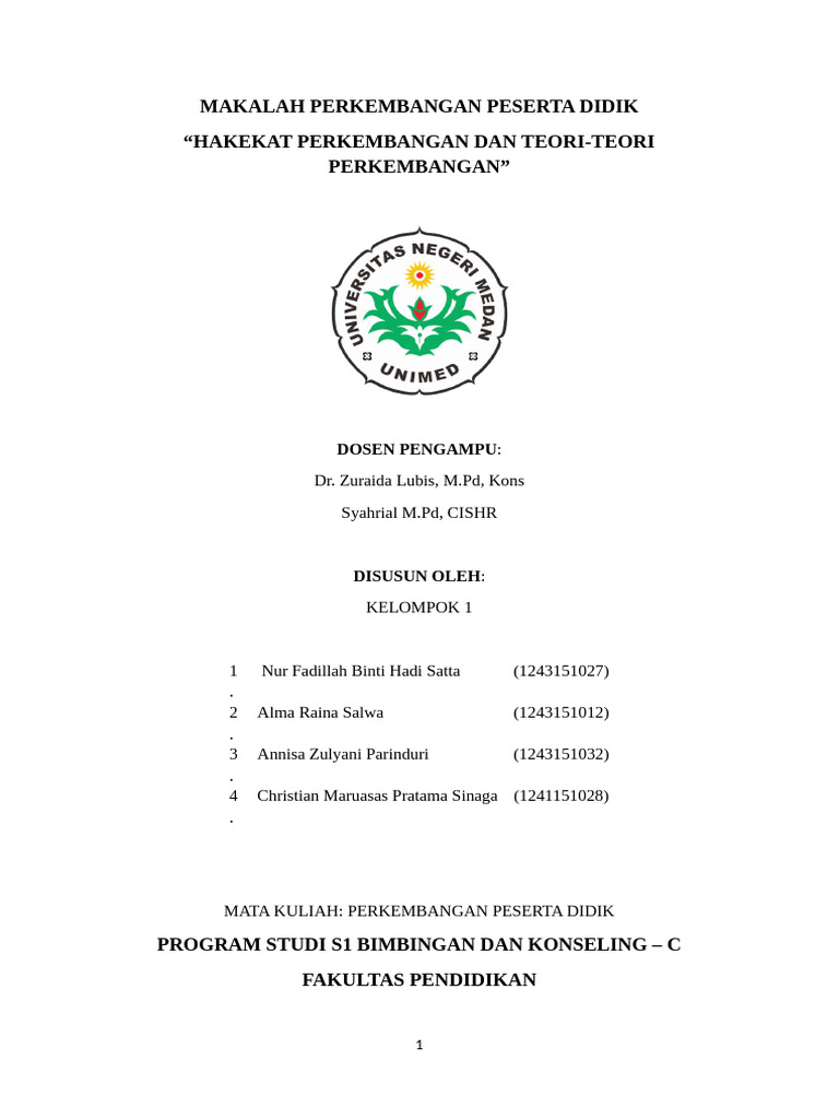 Makalah PPD Klompok 1 | PDF | Karier & Perkembangan