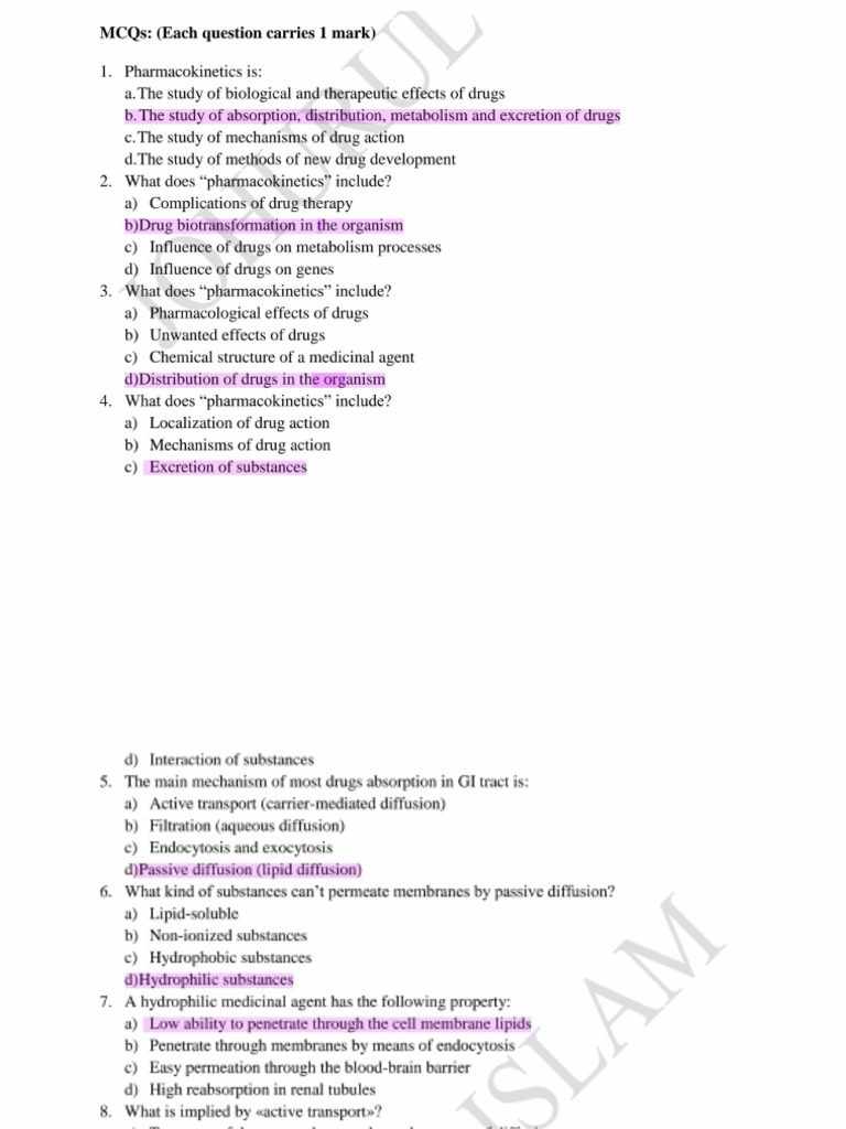 Important MCQ for COL-1 | PDF