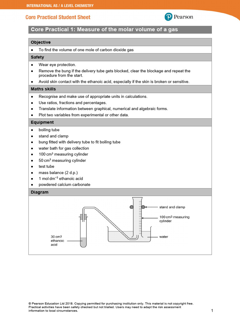 IAS Core Practical CP - 1 | PDF | Titration | Chemistry
