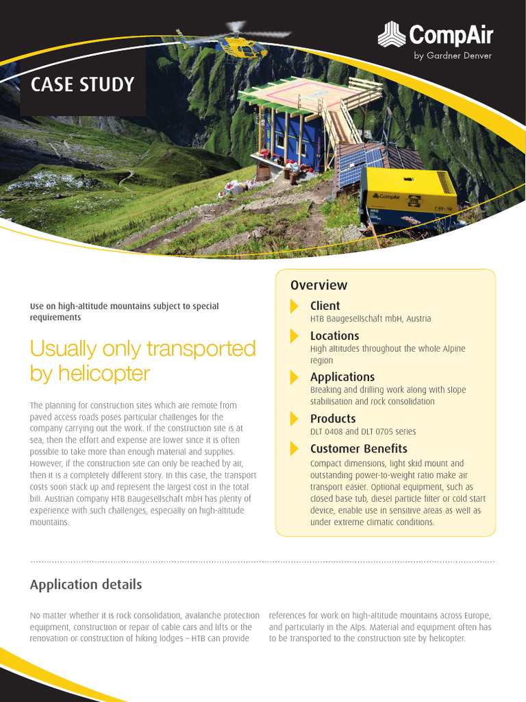 Diesel Helicopter Use in Alpine Construction | PDF | Engines | Diesel ...