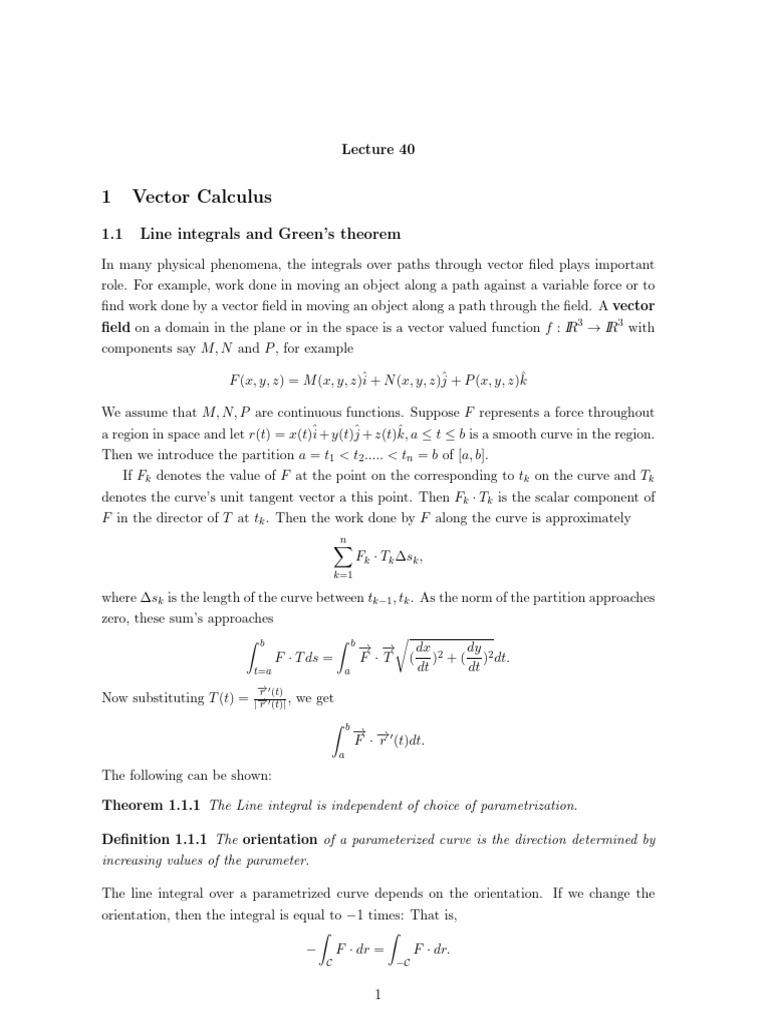 Lecture 40 | PDF | Integral | Linear Algebra