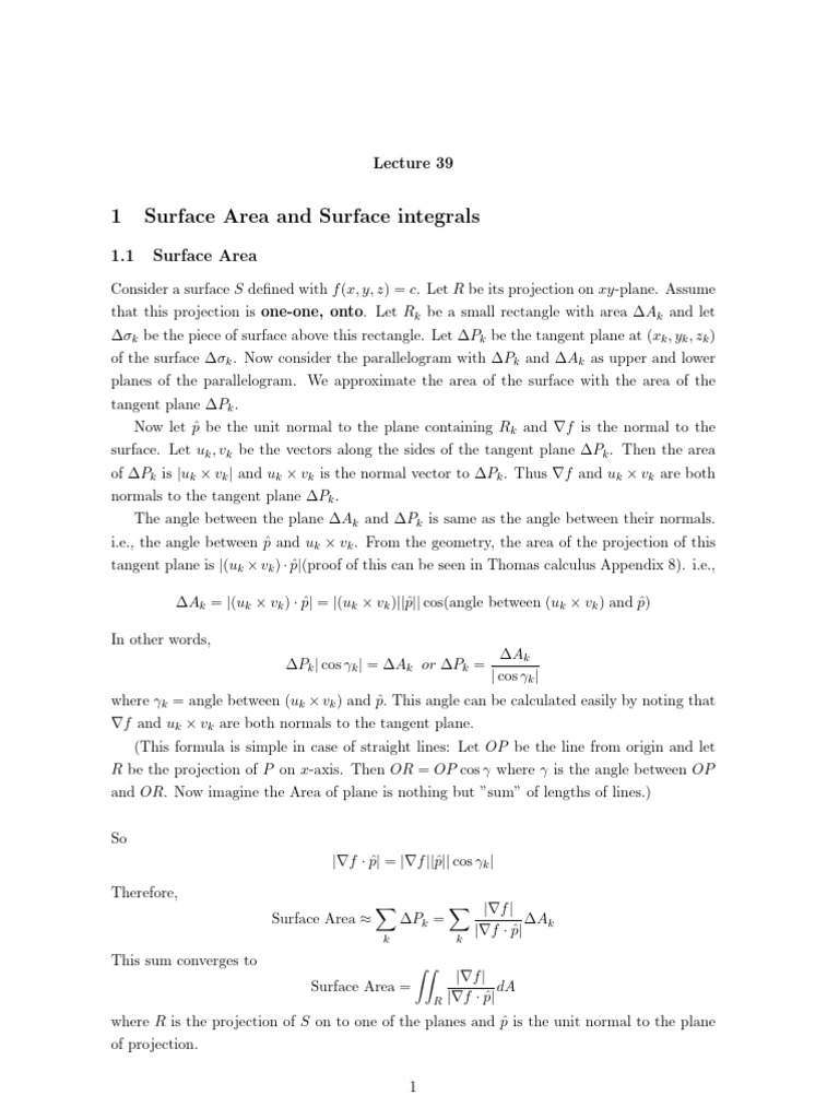 Lecture 39 | PDF | Area | Angle