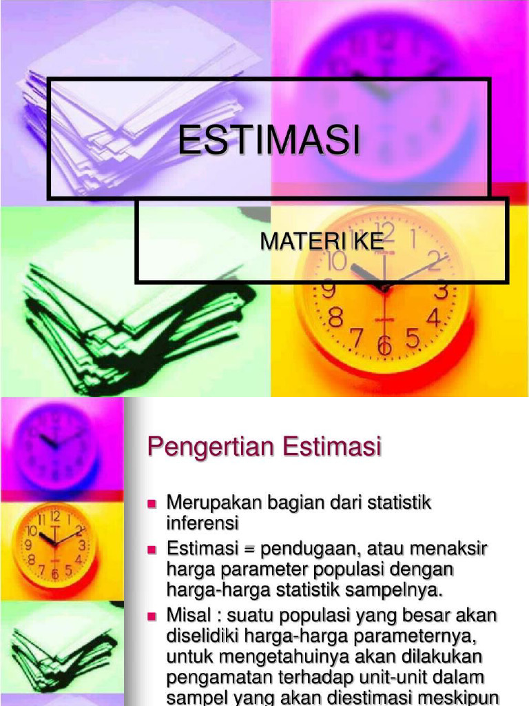 Estimasi Parameter Pdf