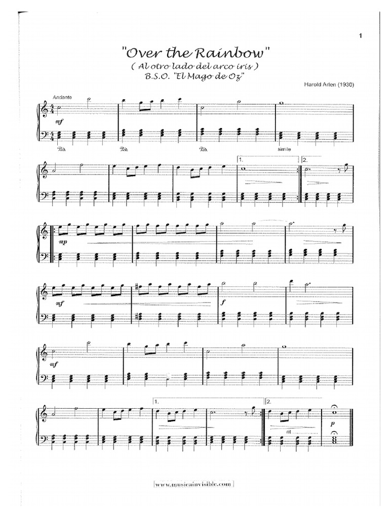 Over The Rainbow | PDF