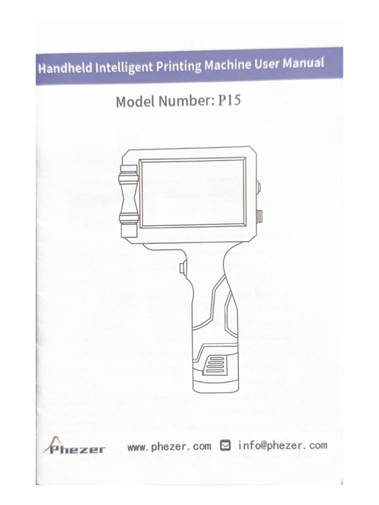 Handheld Intelligent Printing Machine User Manual | PDF | Printer ...