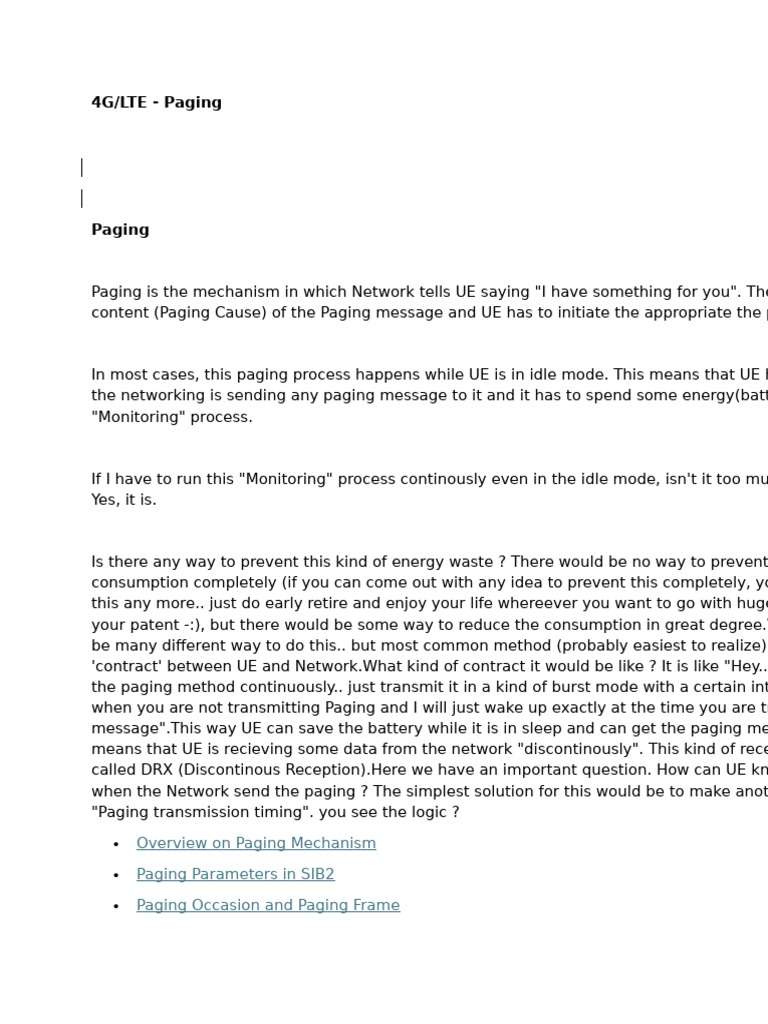 4G Pagging | PDF | Integer (Computer Science) | Computer Engineering