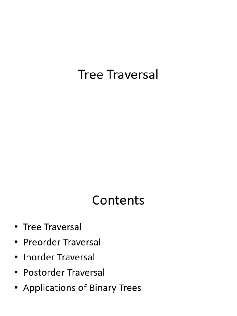 Tree Traversal Techniques Explained | PDF | Algorithms And Data ...