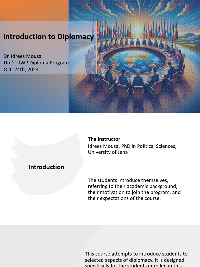 Intro. | PDF | Diplomacy | Negotiation