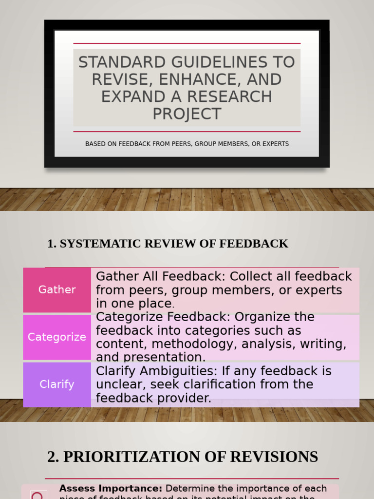 Standard Guidelines To Revise and Enhance Research Proposal | PDF ...