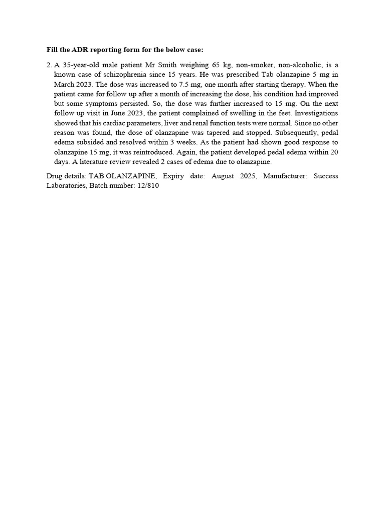 ADR Pharmacology | PDF