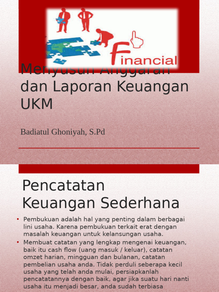 Menyusun Anggaran Dan Laporan Keuangan Ukm | PDF