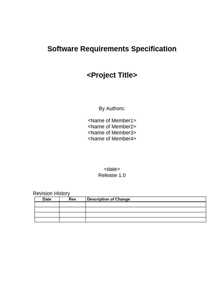 CS302-SRS Template | PDF | Computing | Systems Architecture
