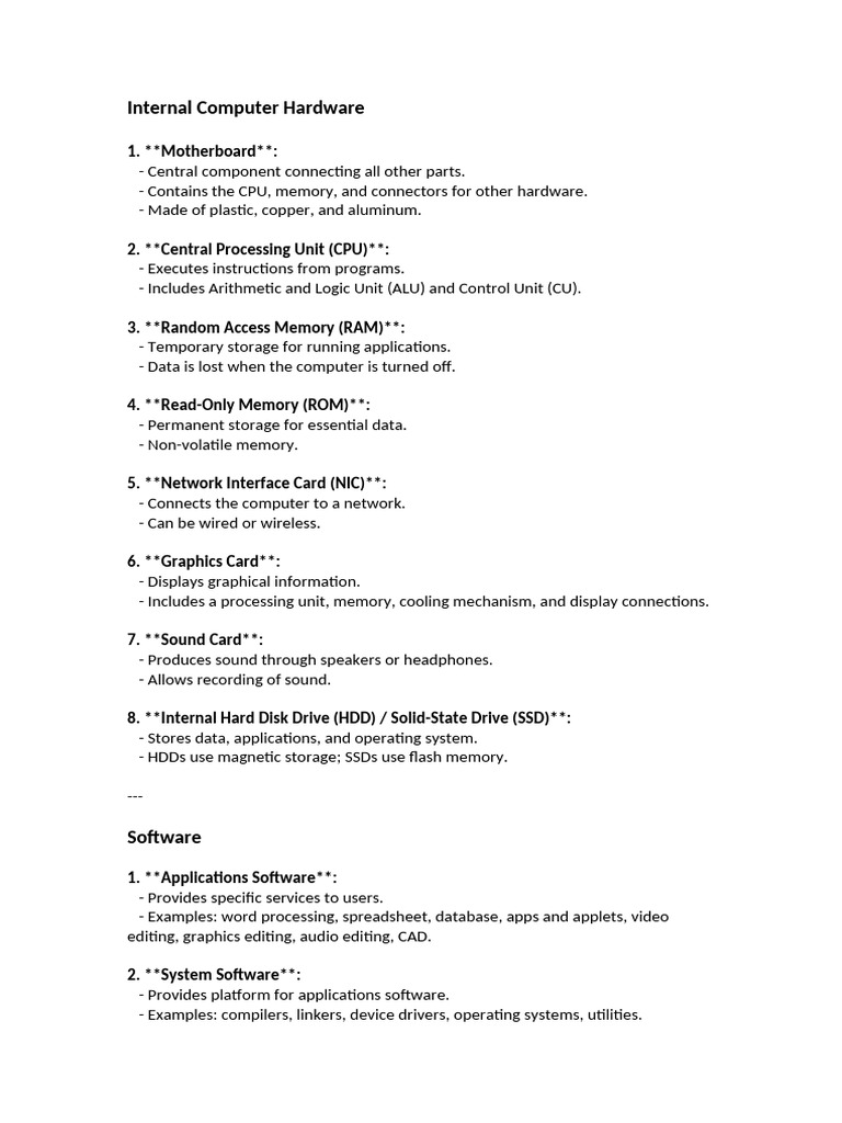 ICT Notes | PDF | Computer Data Storage | Solid State Drive ICT Notes | PDF | Computer Data Storage | Solid State Drive
